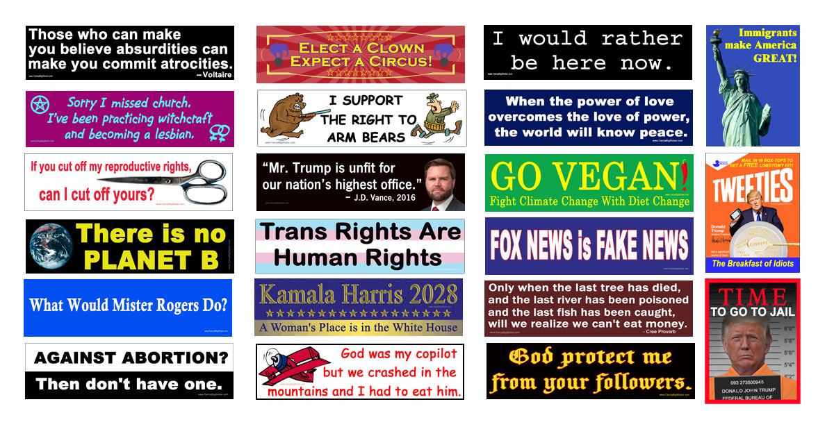 CarryaBigSticker Home Best-Selling Liberal Bumper Stickers & Magnets